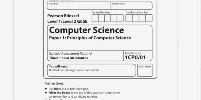 GCSE Computer Science Past Papers - Practice for Success